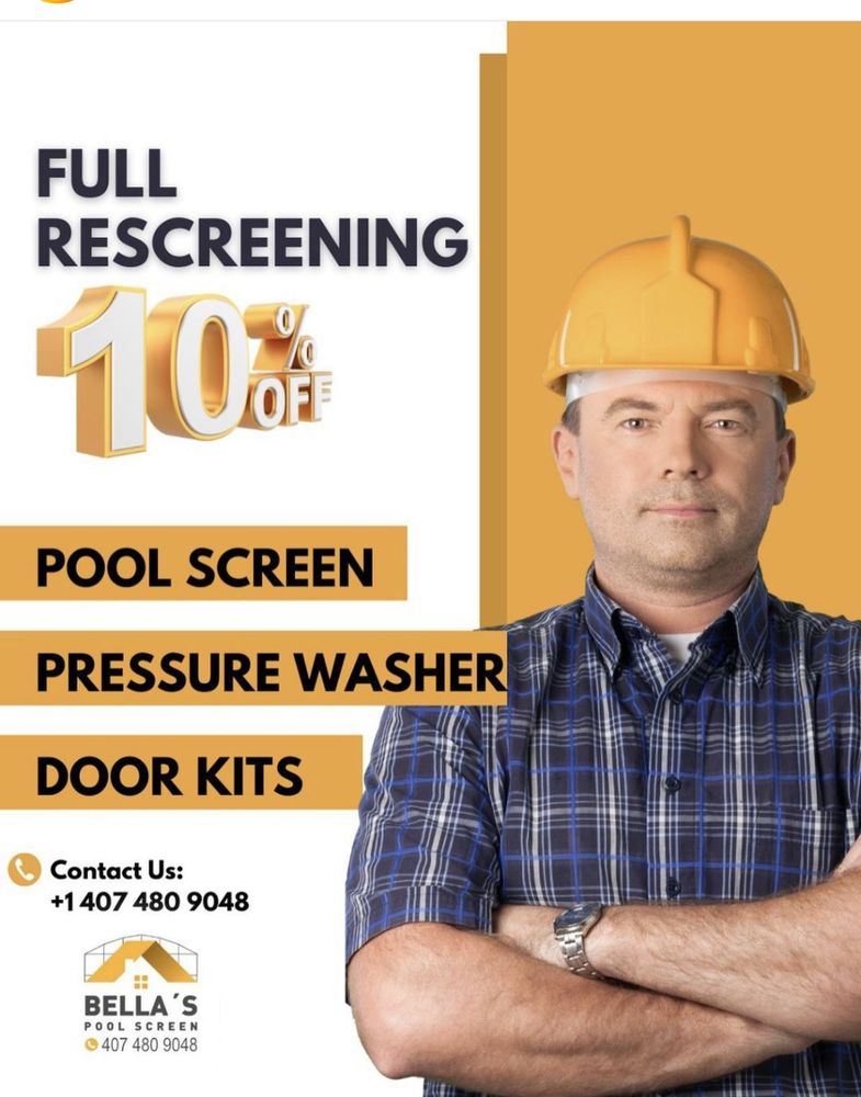 BELLAS POOL SCREEN REPAIR - Updated June 2024 - 15 Photos - Orlando ...