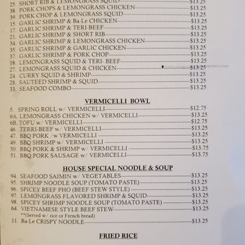 BA-LE SANDWICH SHOP - Vietnamese Restaurant in Mililani, Hawaii at 95 ...