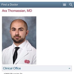 ARA THOMASSIAN, MD - CEDARS-SINAI - 95 Reviews - 12660 Riverside Dr ...