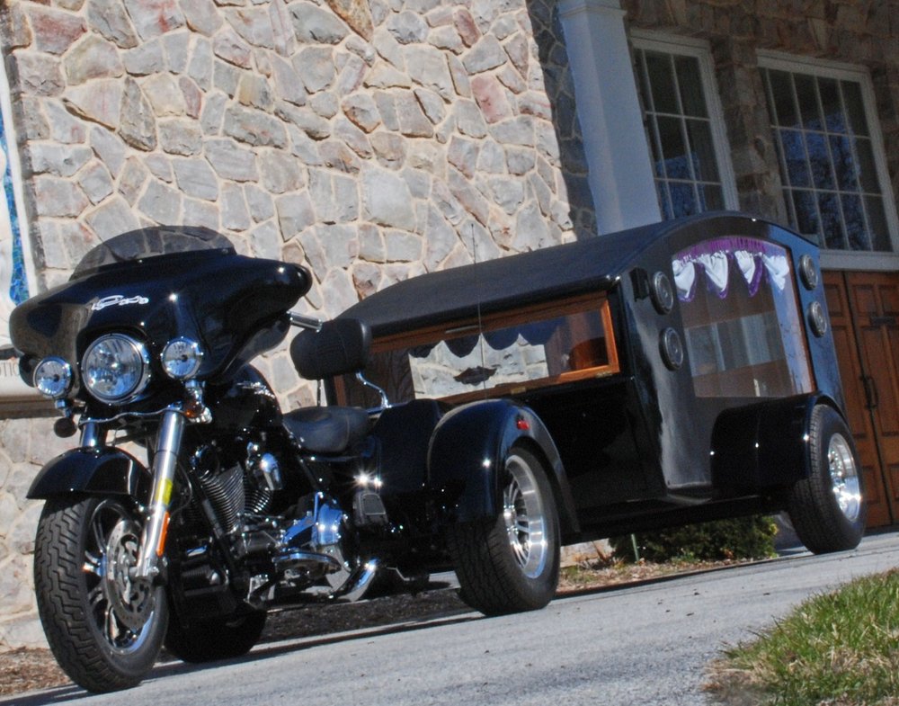 MAURICE MOTORCYCLE HEARSE - Request Information - Funeral Services ...