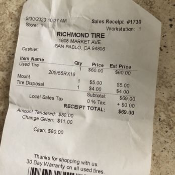 RICHMOND TIRE - Updated July 2024 - 53 Photos & 291 Reviews - 1608 ...