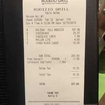 RODIZIO GRILL THE BRAZILIAN STEAKHOUSE - TEMP. CLOSED - Updated October ...