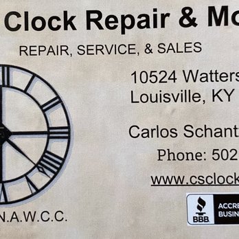 C S CLOCK REPAIR - Updated December 2025 - 10524 Watterson Trl ...