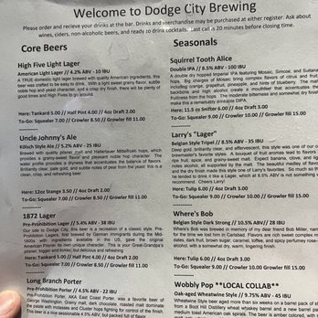 DODGE CITY BREWING - Updated December 2025 - 91 Photos & 110 Reviews ...