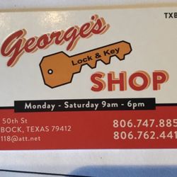 GEORGE’S LOCK AND KEY - 2118 50th St, Lubbock, Texas - Keys ...