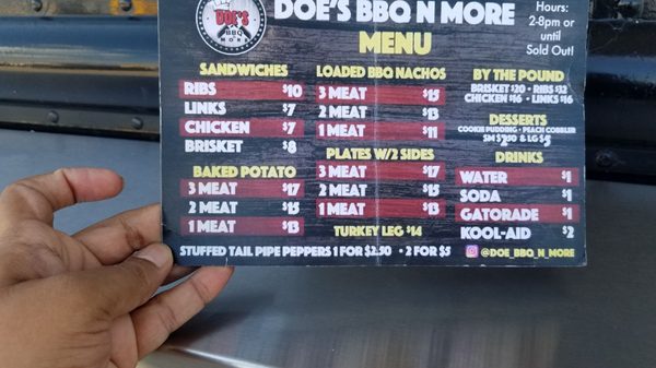 DOE’S BBQ N MORE - Updated January 2026 - 10 Reviews - 5952 Broadway Dr ...