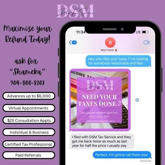 DSM TAX SERVICE - Updated July 2025 - Request Consultation - Statesboro ...