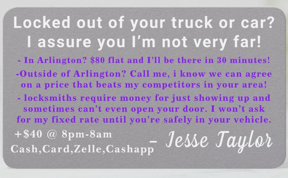 JT’S LOCKOUT SERVICE - Updated October 2024 - Arlington, Texas - Keys ...