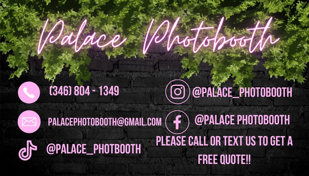 PALACE PHOTOBOOTH - Updated October 2024 - Request a Quote - Katy ...
