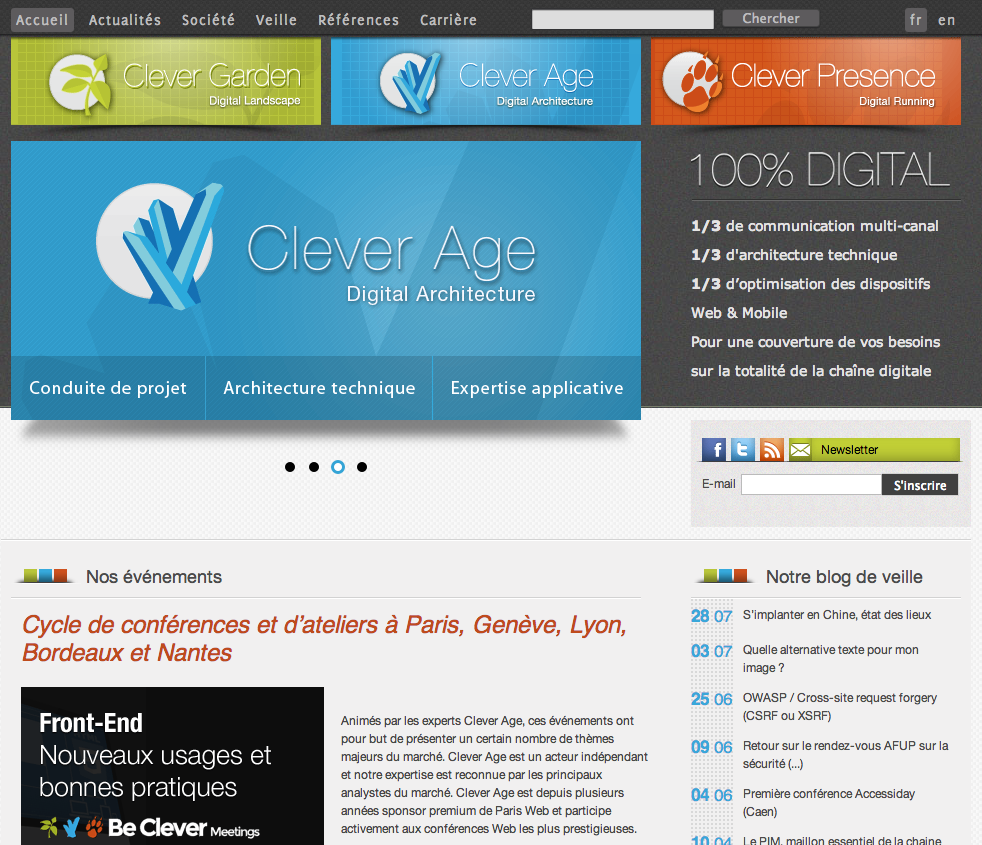 CLEVER AGE - 34 rue de Saint-Pétersbourg, Paris, France - Web Design ...