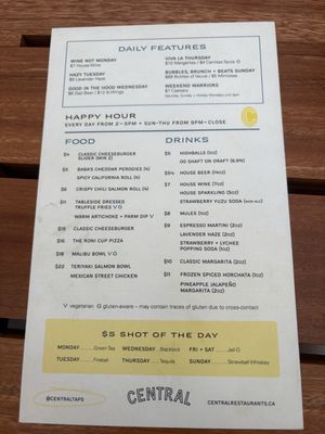 CENTRAL RESTAURANTS - TORONTO OSSINGTON - Updated October 2025 - 10 ...