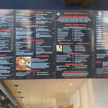 Pressed cafe menu store
