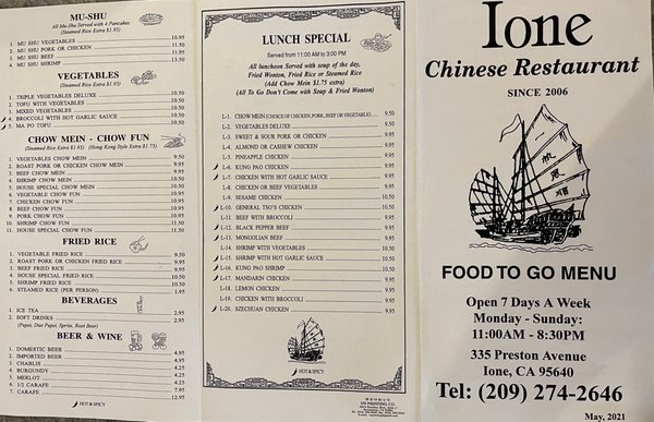 IONE CHINESE RESTAURANT - Updated March 2025 - 48 Photos & 128 Reviews ...