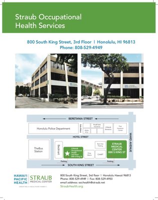 STRAUB BENIOFF MEDICAL CENTER - OCCUPATIONAL HEALTH SERVICES - Updated ...