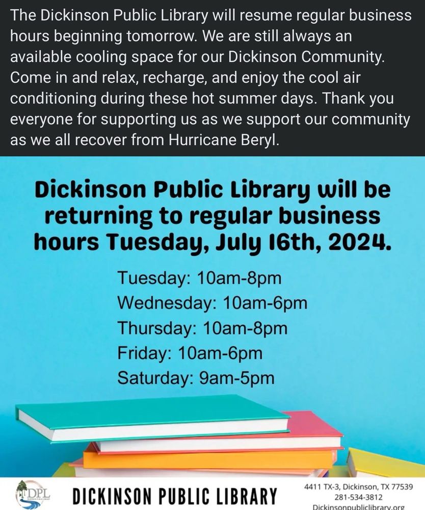 DICKINSON PUBLIC LIBRARY - Updated July 2025 - 4411 Hwy 3, Dickinson ...