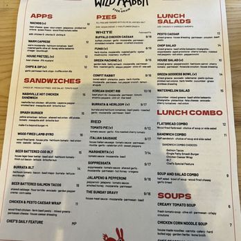 WILD RABBIT PIES & PINTS - Updated August 2025 - 98 Photos & 77 Reviews ...