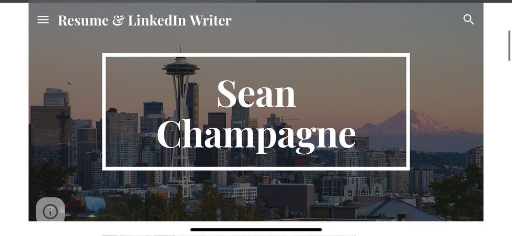 SEAN CHAMPAGNE RESUME SERVICES - Updated October 2024 - Request ...