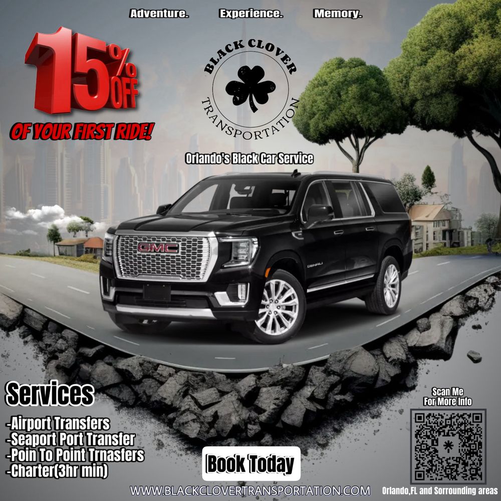 BLACK CLOVER TRANSPORTATION - Updated March 2025 - 30 Photos - Orlando ...