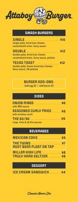 ATTABOY BURGER - Updated June 2024 - 14 Photos & 10 Reviews - 3700 W ...