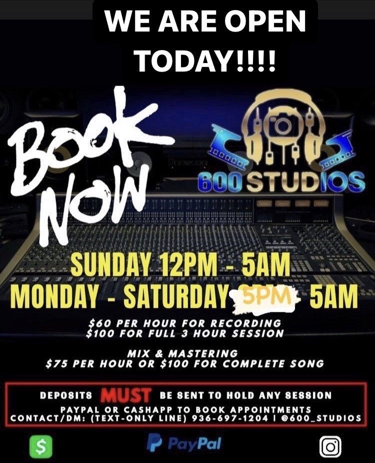 600 STUDIOS - Updated November 2024 - Houston, Texas - Recording ...