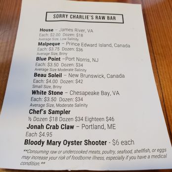 SORRY CHARLIE’S OYSTER BAR - Updated May 2024 - 1648 Photos & 1250 ...