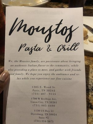 MOUSTOS PASTA & GRILL - 24 Photos & 22 Reviews - 1130 US Hwy 51 Bypass ...