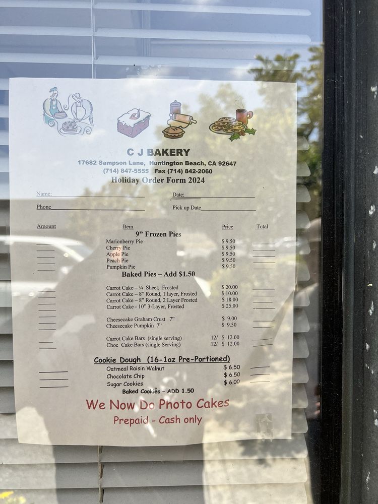 C J BAKERY - Updated January 2026 - 17682 Sampson Ln, Huntington Beach ...