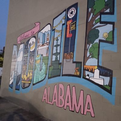 WELCOME TO MOBILE, ALABAMA MURAL - 701 SpringHill Ave, Mobile, Alabama ...