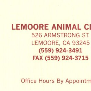 LEMOORE ANIMAL CLINIC - 14 Reviews - 526 Armstrong St, Lemoore ...