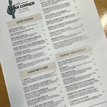 THE CUBAN CORNER BY TAPAS - Updated November 2025 - 41 Photos & 17 ...