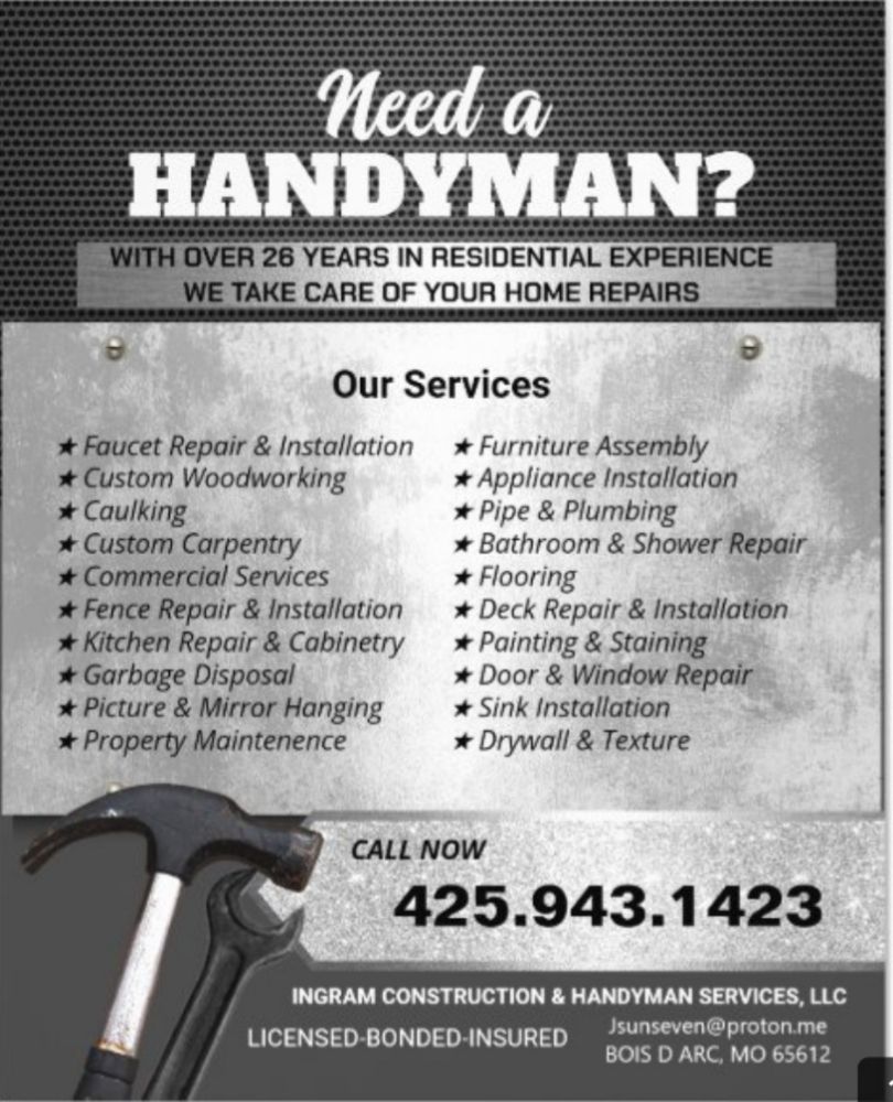 INGRAM CONSTRUCTION AND HANDYMAN SERVICES - Updated March 2025 ...