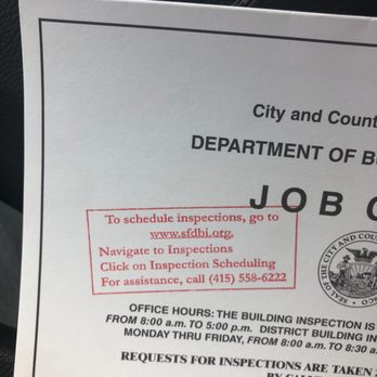DEPARTMENT OF BUILDING INSPECTION - SAN FRANCISCO - Updated December ...