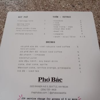 PHO BAC - Updated July 2024 - 203 Photos & 175 Reviews - 3300 Rainier ...
