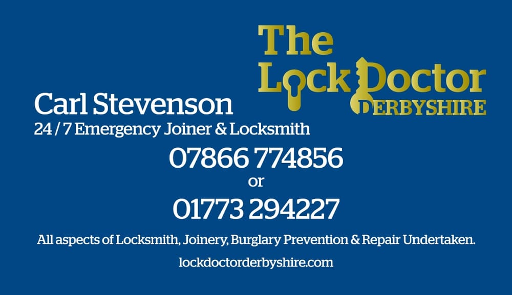 THE LOCK DOCTOR DERBYSHIRE - Updated April 2024 - 52 Wood Street ...