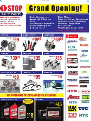1 STOP AUTO PARTS - Updated October 2025 - 14 Photos & 16 Reviews ...