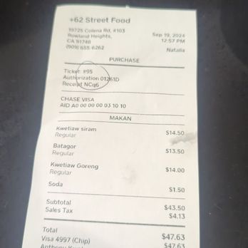 +62 STREET FOOD - Updated January 2026 - 422 Photos & 259 Reviews ...