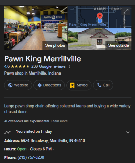 PAWN KING - MERRILLVILLE - Updated January 2026 - 18 Photos - 6924 ...