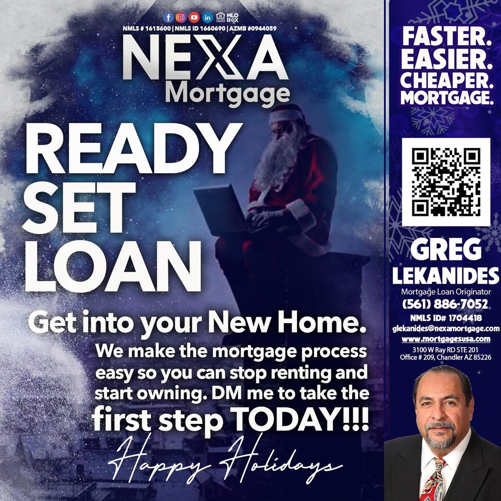 GREG LEKANIDES - NEXA MORTGAGE - Updated June 2024 - 3100 W Ray Rd, Chandler, Arizona - Mortgage ...