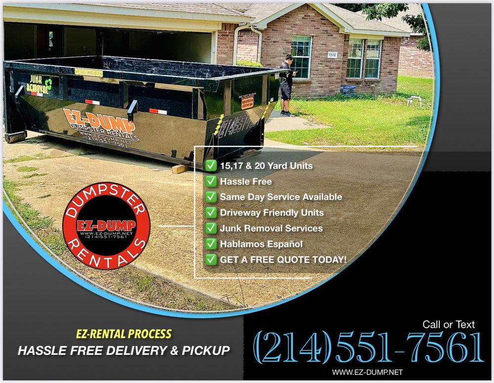 EZ-DUMP - Updated April 2025 - 22 Photos - Justin, Texas - Dumpster ...