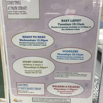 REDONDO BEACH PUBLIC LIBRARY -- THE MAIN LIBRARY - Updated December ...