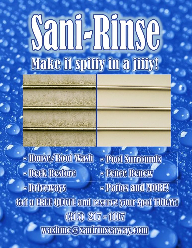 SANI RINSE - Updated December 2024 - Syracuse, New York - Gutter ...