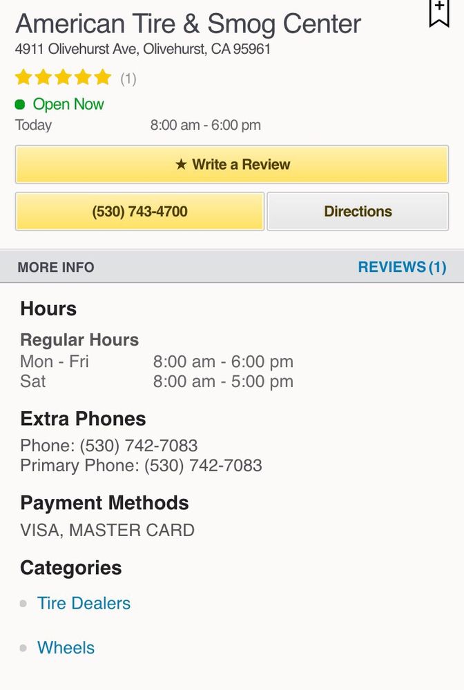 AMERICAN TIRE & SMOG CENTER - Updated December 2025 - 13 Reviews - 4911 ...