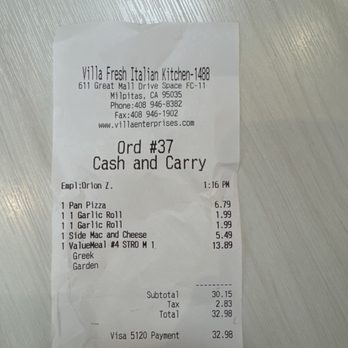 VILLA FRESH ITALIAN KITCHEN - Updated July 2025 - 71 Photos & 60 ...