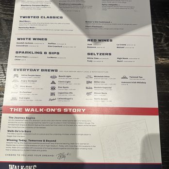 WALK-ON’S SPORTS BISTREAUX - WARNER ROBINS RESTAURANT - Updated ...