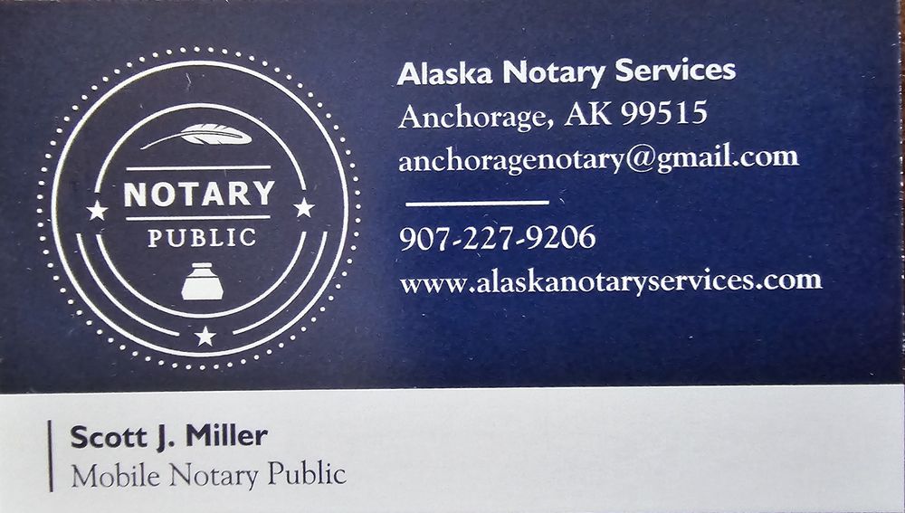 ALASKA NOTARY SERVICES - Updated October 2024 - Request Consultation ...