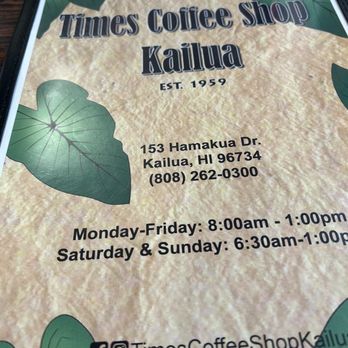 TIMES COFFEE SHOP - KAILUA - Updated December 2025 - 446 Photos & 270 ...