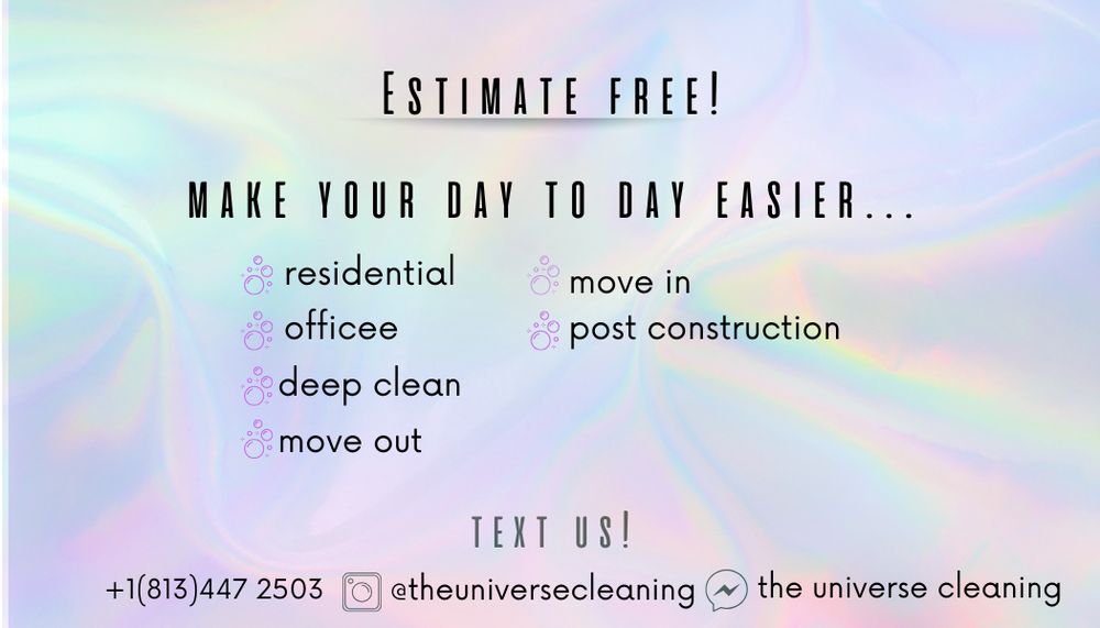 THE UNIVERSE CLEANING - Updated January 2025 - Request a Quote - Lutz ...