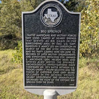 BIG SPRINGS MARKER - Updated July 2024 - TX-273, Lefors, Texas ...