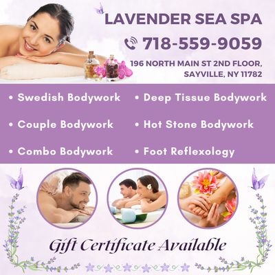 LAVENDER SEA SPA - Updated December 2025 - 24 Photos - 196 N Main St, Sayville, New York - Day ...
