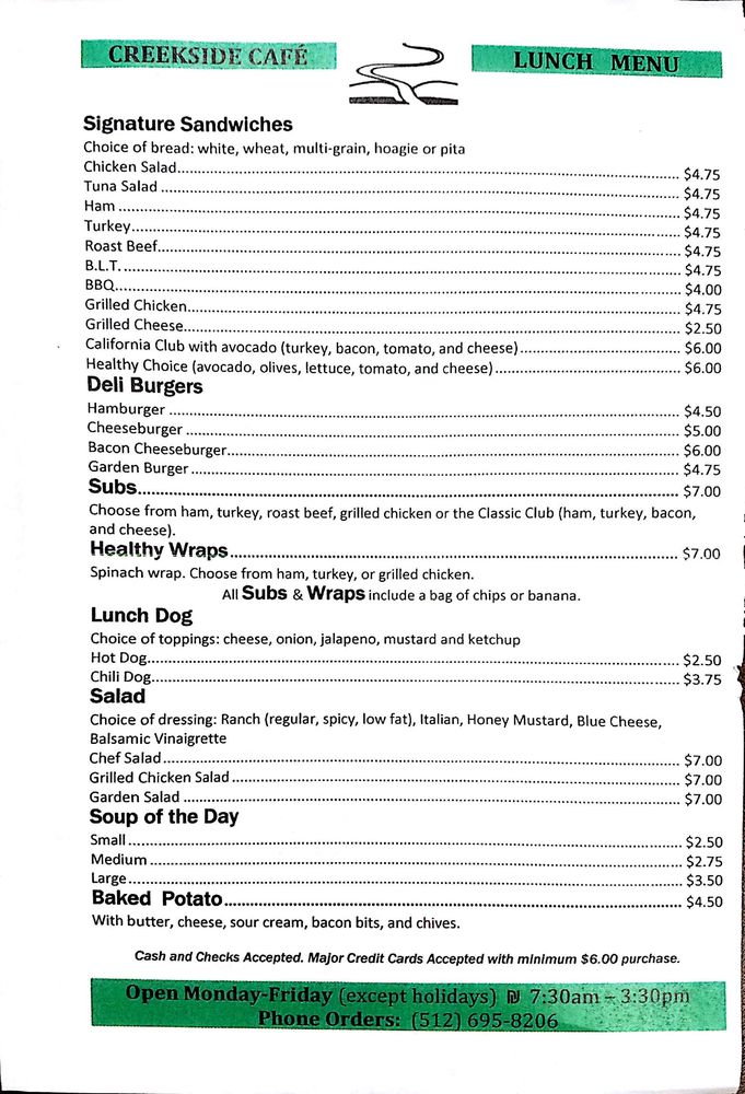 CREEKSIDE CAFE - Updated September 2025 - 8310 N Capital Of Texas Hwy ...